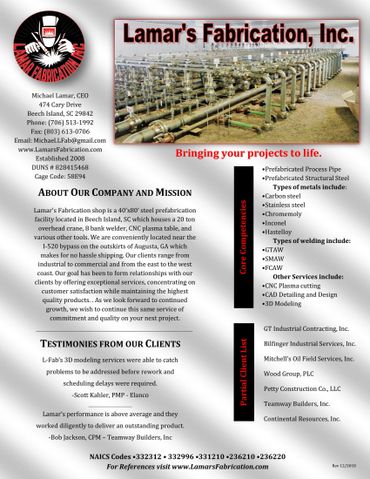 Capabilites | Lamar Fabrication