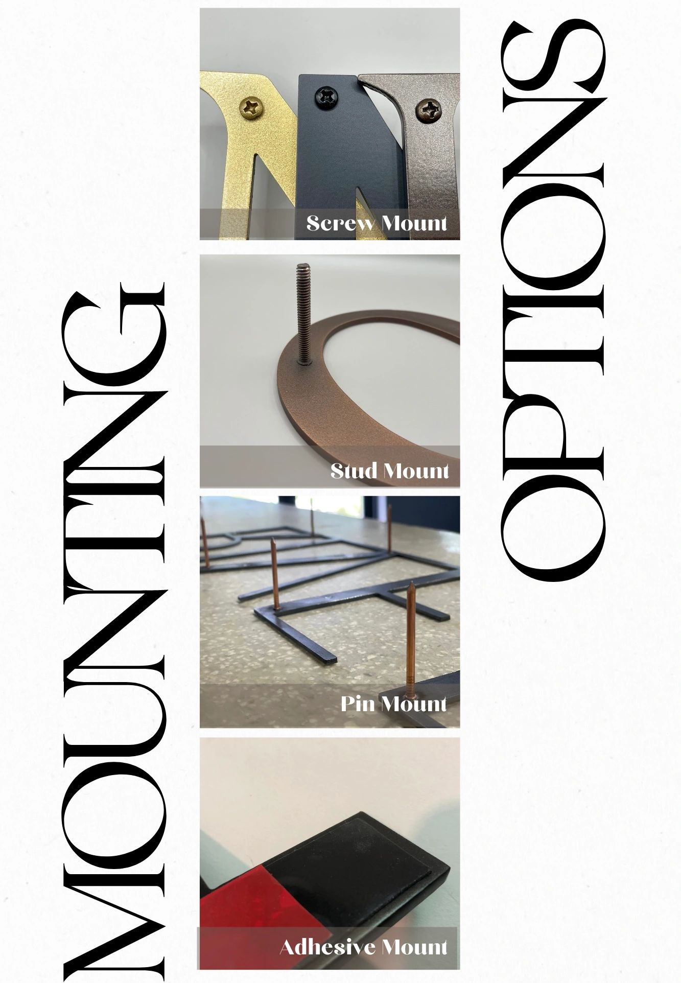 Black Flag Metal Mounting Options