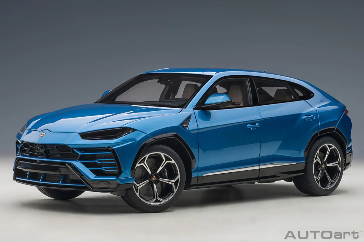 LAMBORGHINI URUS BLUE ELOS COMPOSITE 1:18 BY AUTOART 79162