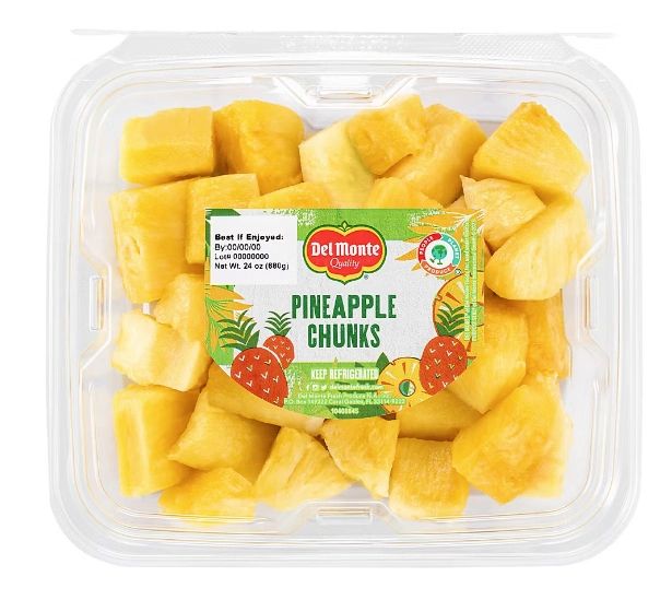 Fresh Cut Pineapple Chunks, 24 oz