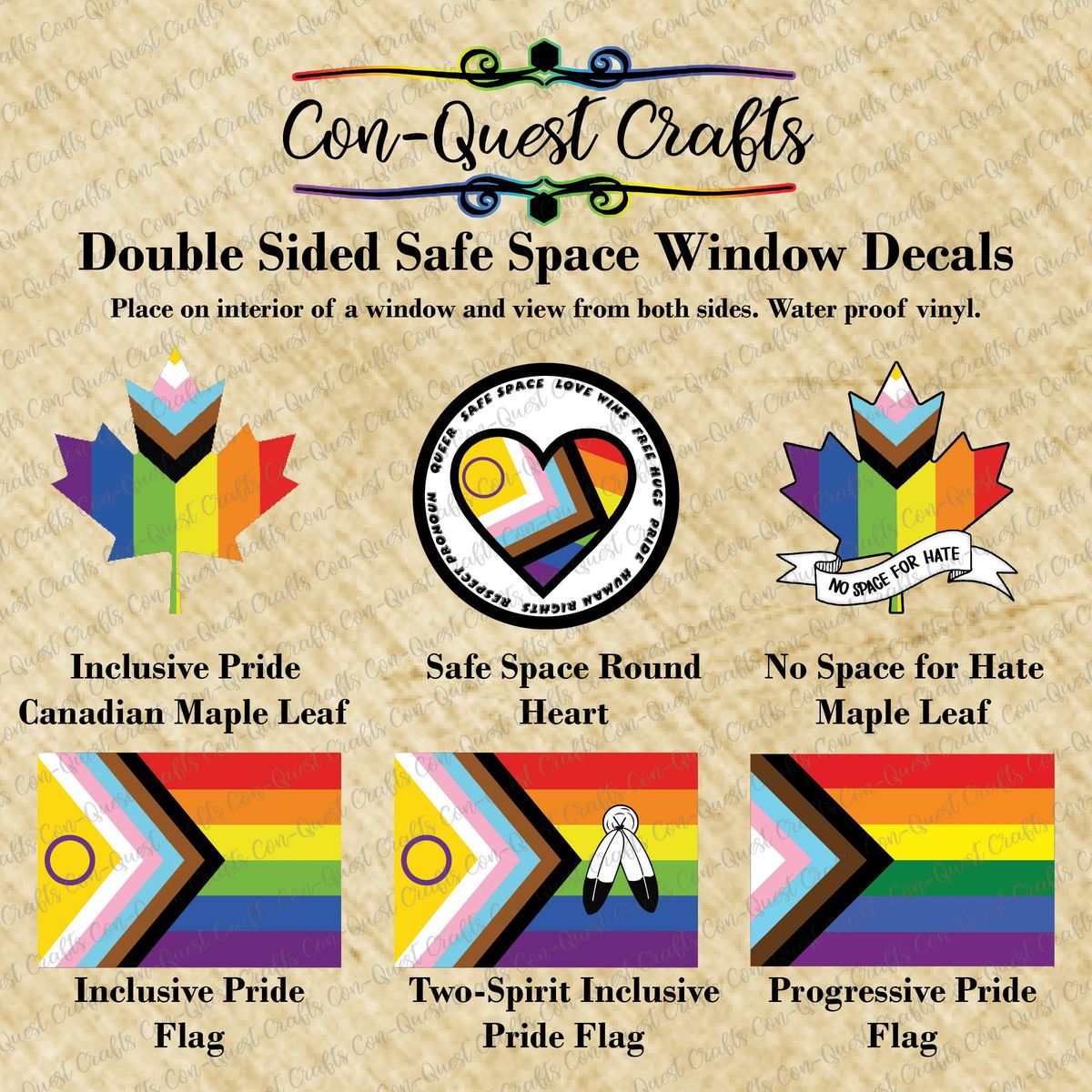 Queer Friendly, Safe Space, Pride Flag Stickers for windows. Pride ...