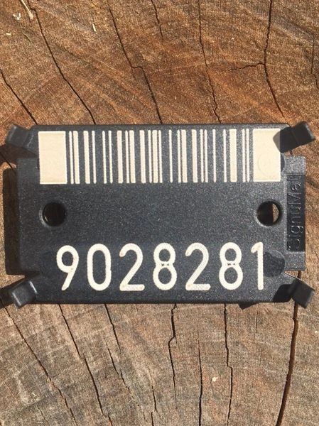 Signumat Log Tag Type 02 w/barcode