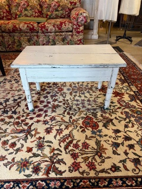 Distressed White Coffee Table