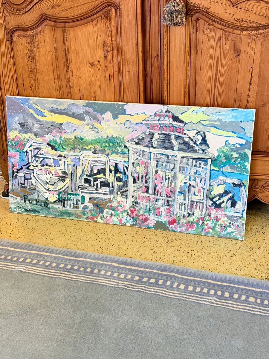 Original Signed David Pickett Painting - Walloon Lake