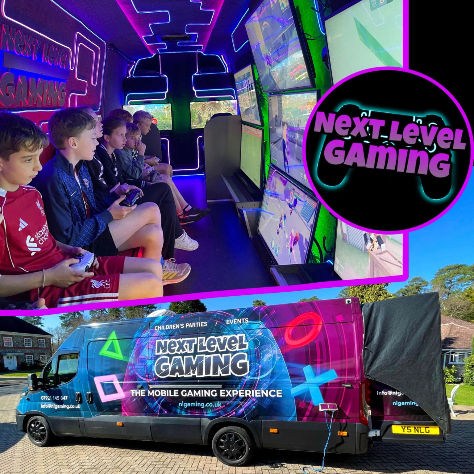 Next Level Gaming - Gaming Bus Parties. Gaming Van.