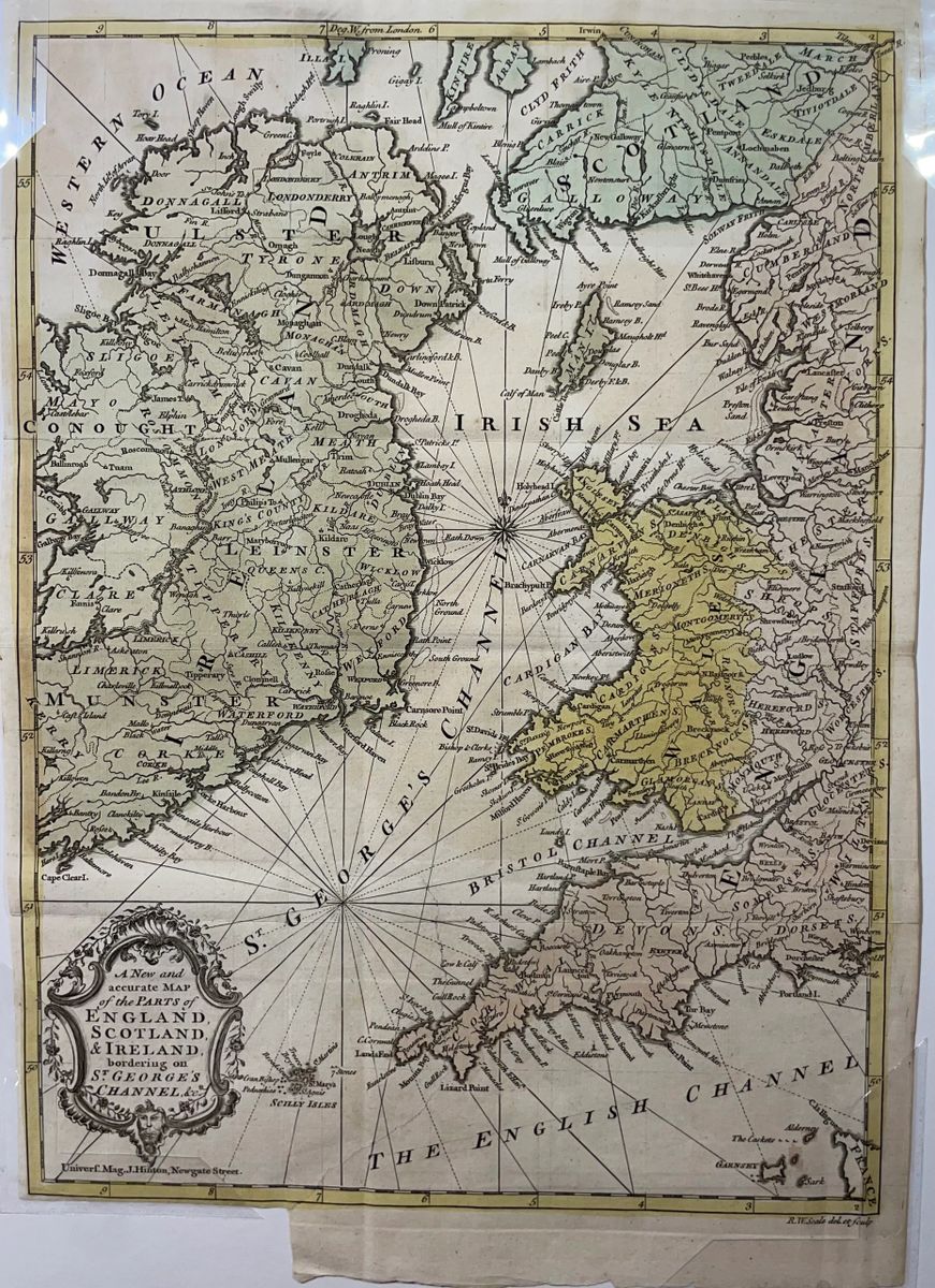 England, Scotland & Ireland, parts of. R.W Seale, 1757.