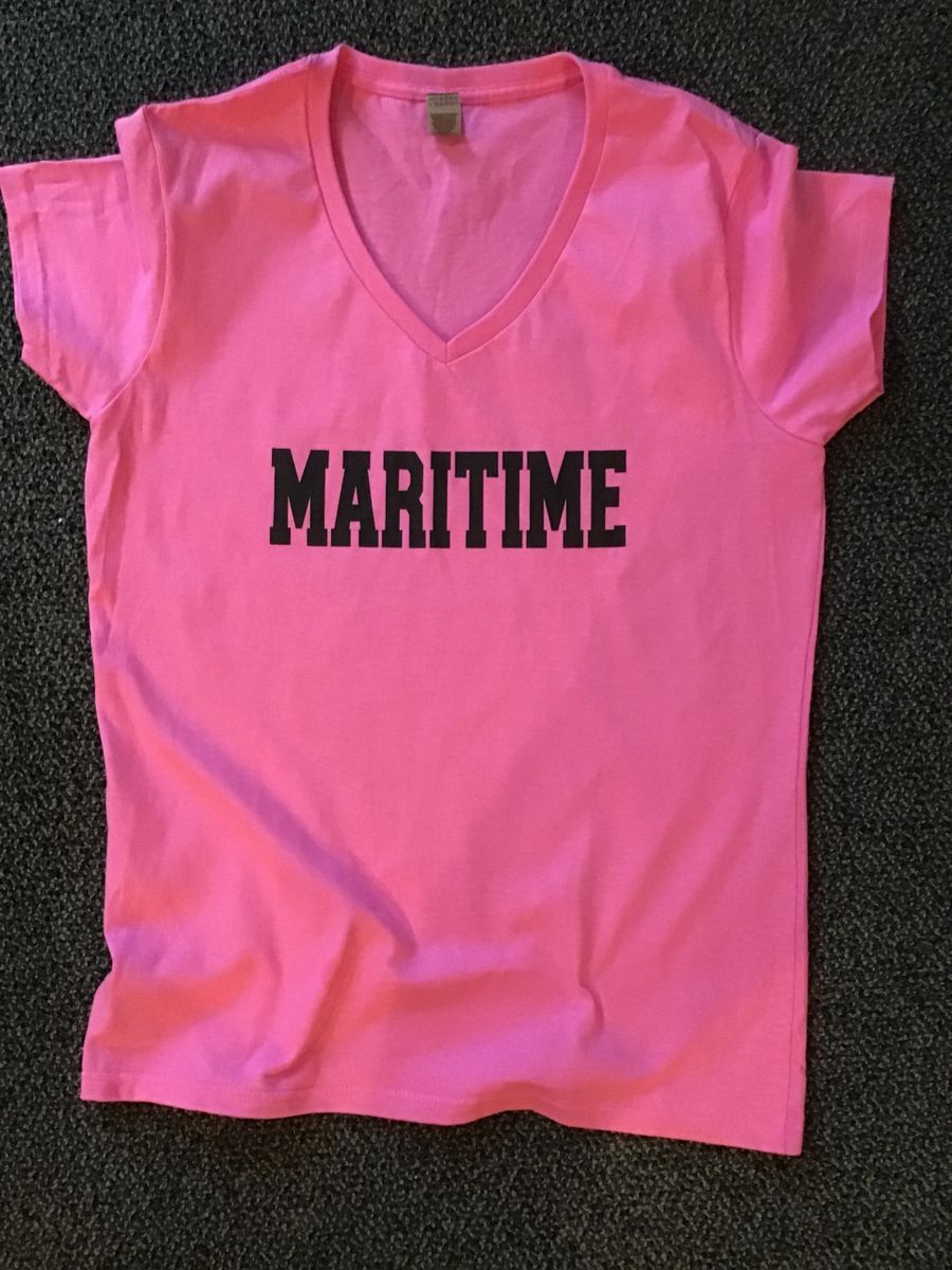 Ladies Pink V-neck tshirt