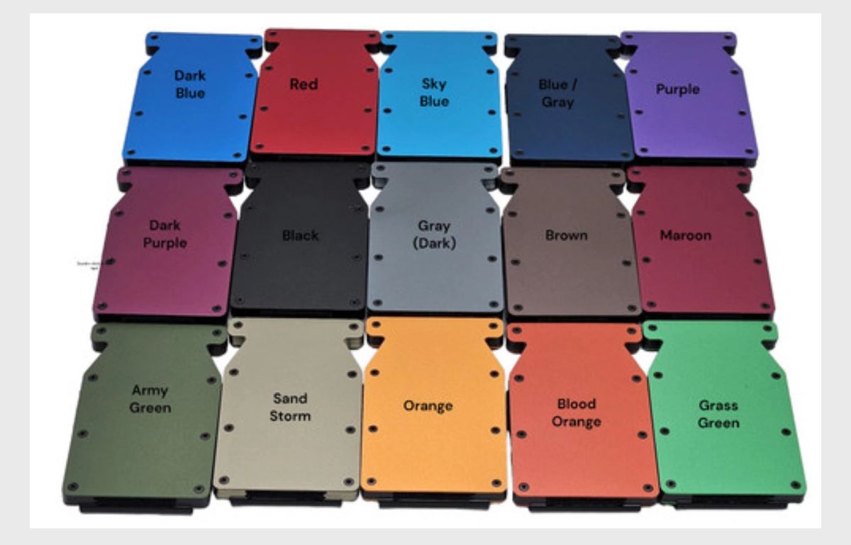 Engraved Aluminum Wallet