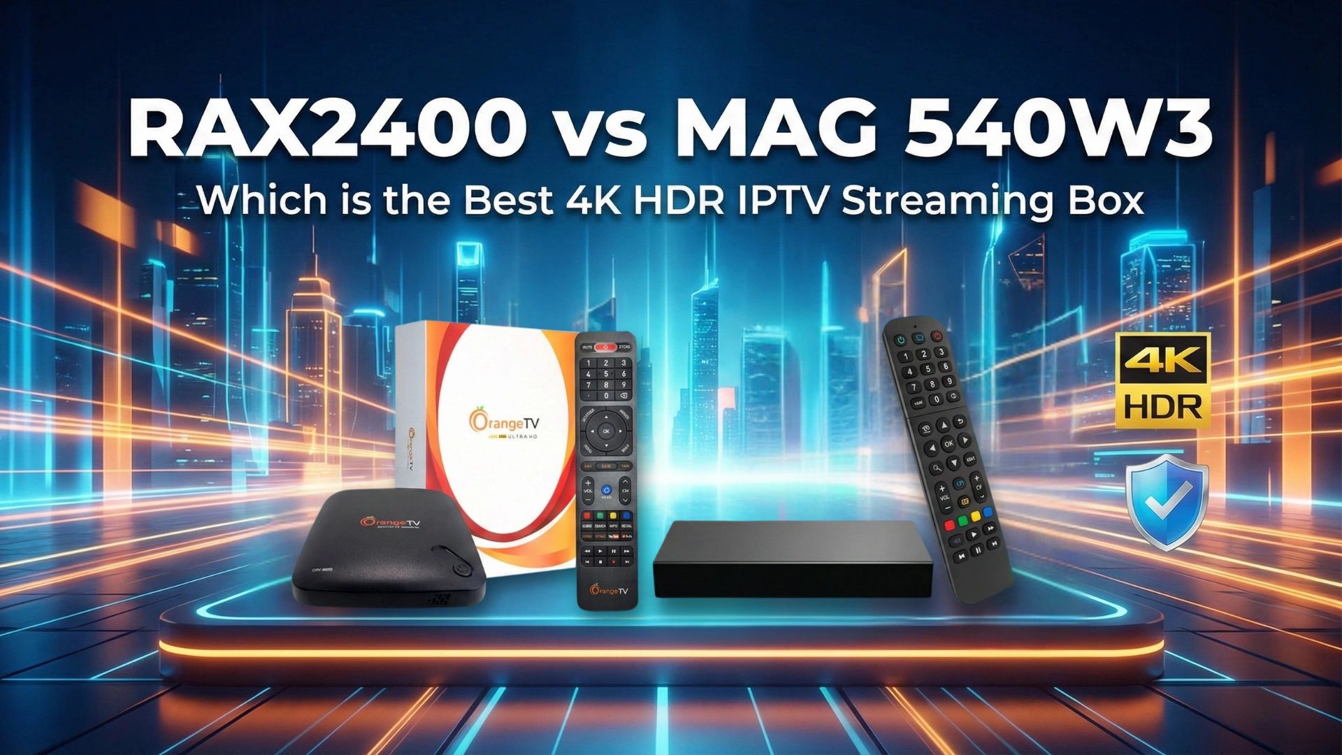 RAX2400 vs MAG 540W3: Which is the Best 4K HDR IPTV Streaming Box