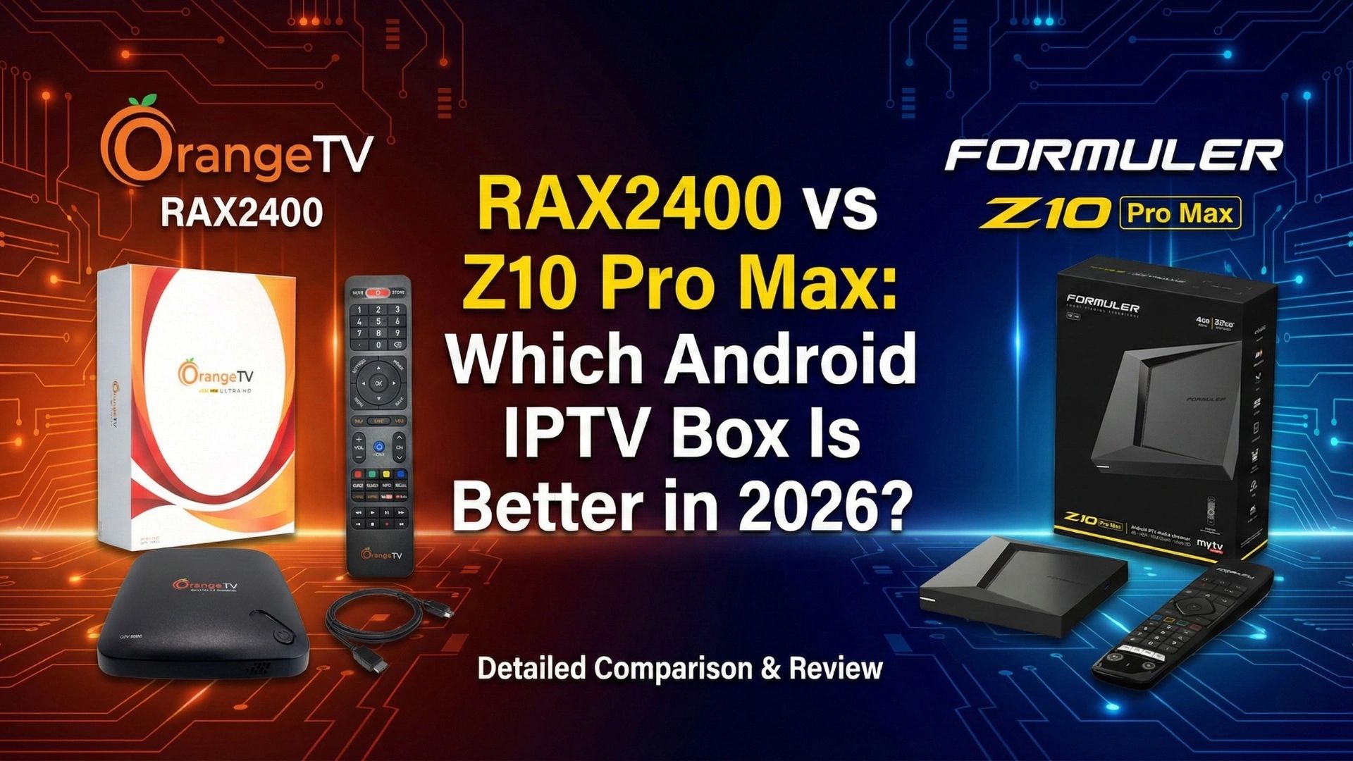 RAX2400 vs Z10 Pro Max: Which Android IPTV Box Is Better in 2026