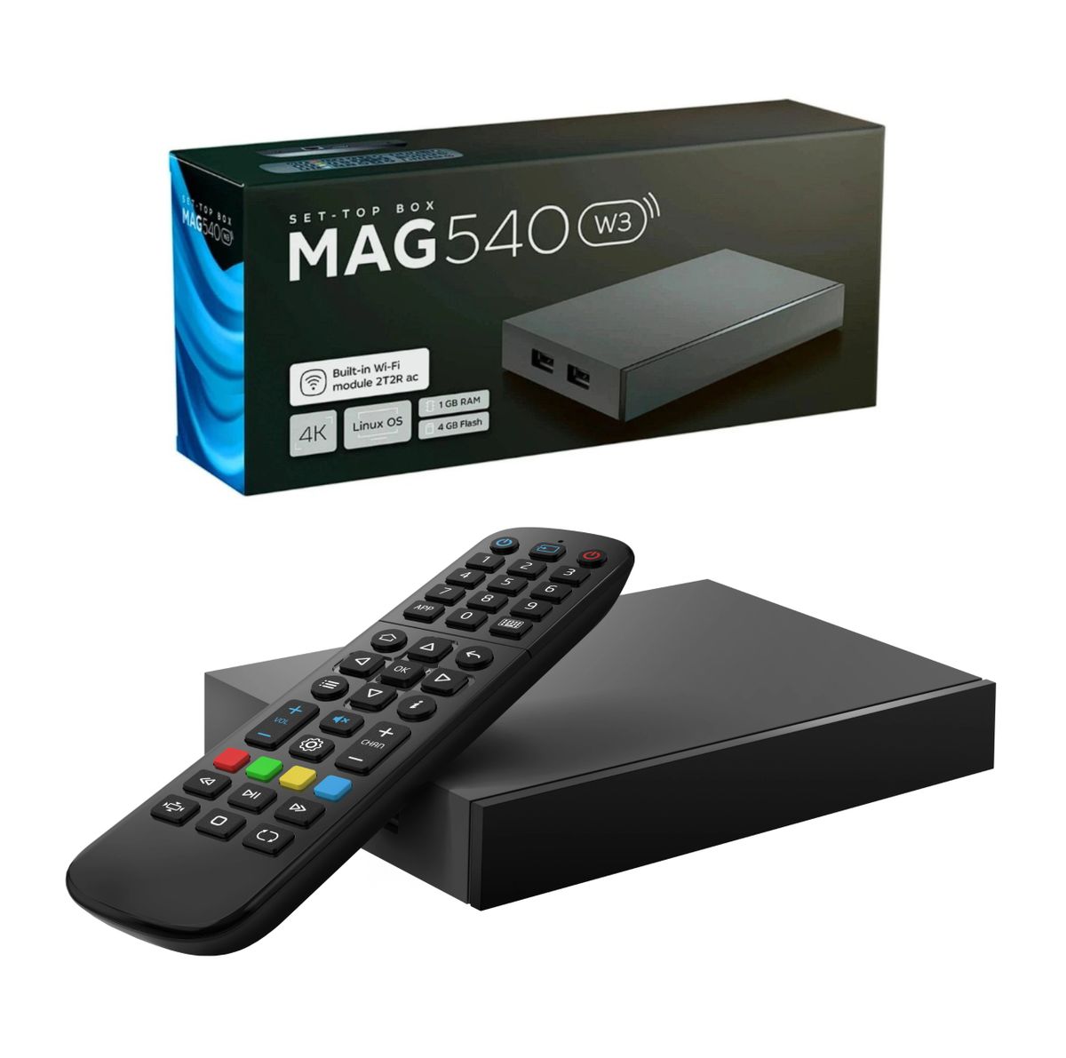 MAG 540w3 Set-top Box With Built-in 2T2R ac Dual-band Wi-Fi Module 4K ...