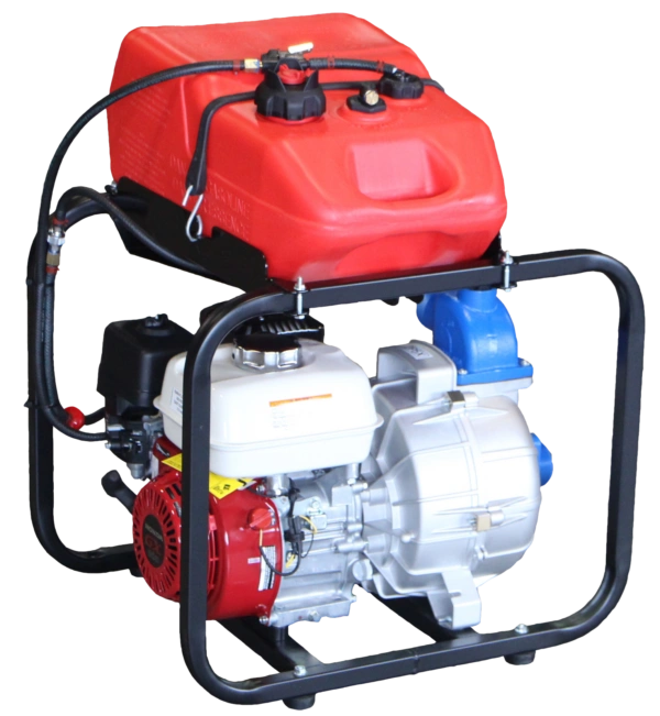GX200 Honda Fire Pump with 6 Gallon Extended Runtime Fuel Tank.
