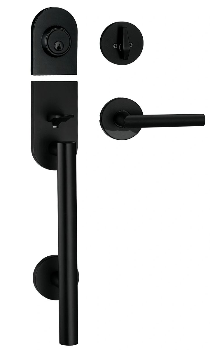 Berlin Modisch HandleSet Front Door Entry Handle and Deadbolt Lock Set ...