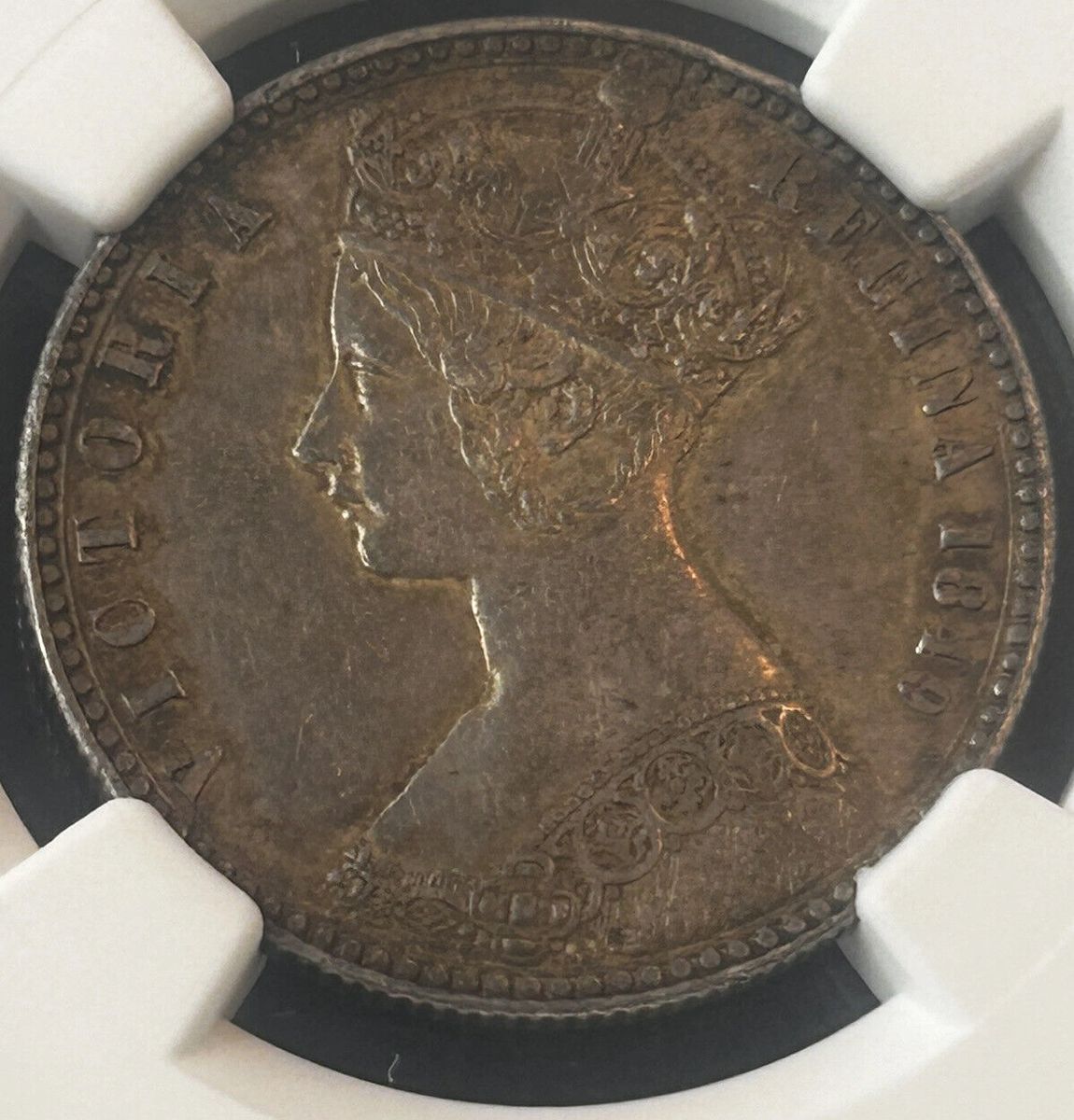 Great Britain, 1849 Godless Florin, NGC AU58, Near Mint State Coin, Rare