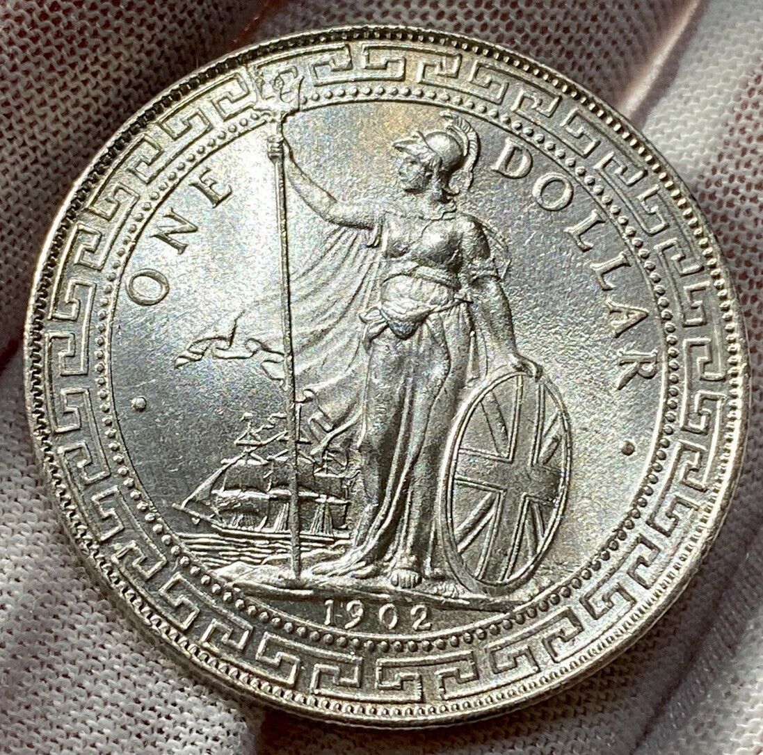 Great Britain-Hong Kong, 1902 Silver Trade Dollar, Beautiful And Lustrous