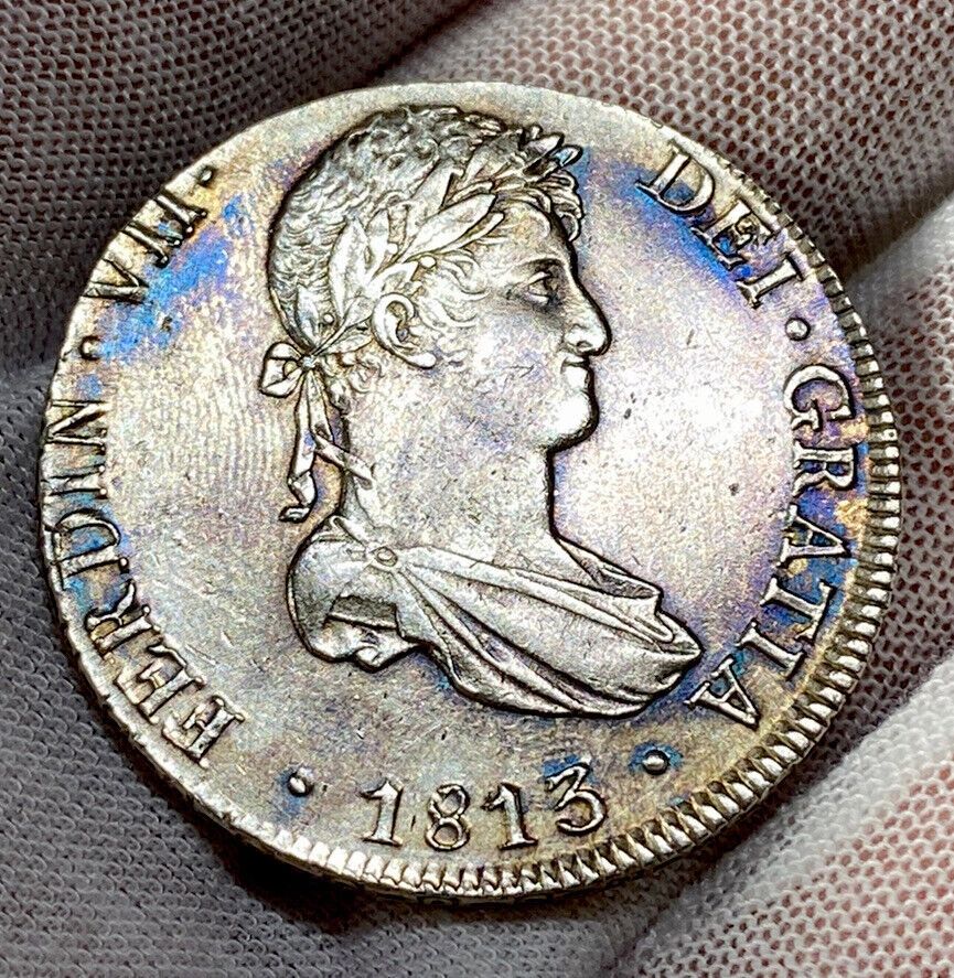 Peru 8 Reales 1813-LIMAE JP – Lima Mint – Fernando VII