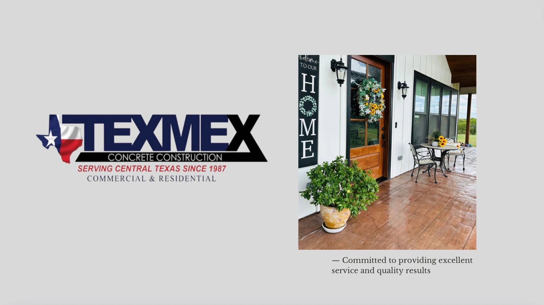 Tex-Mex Concrete Construction - Driveways, Patios