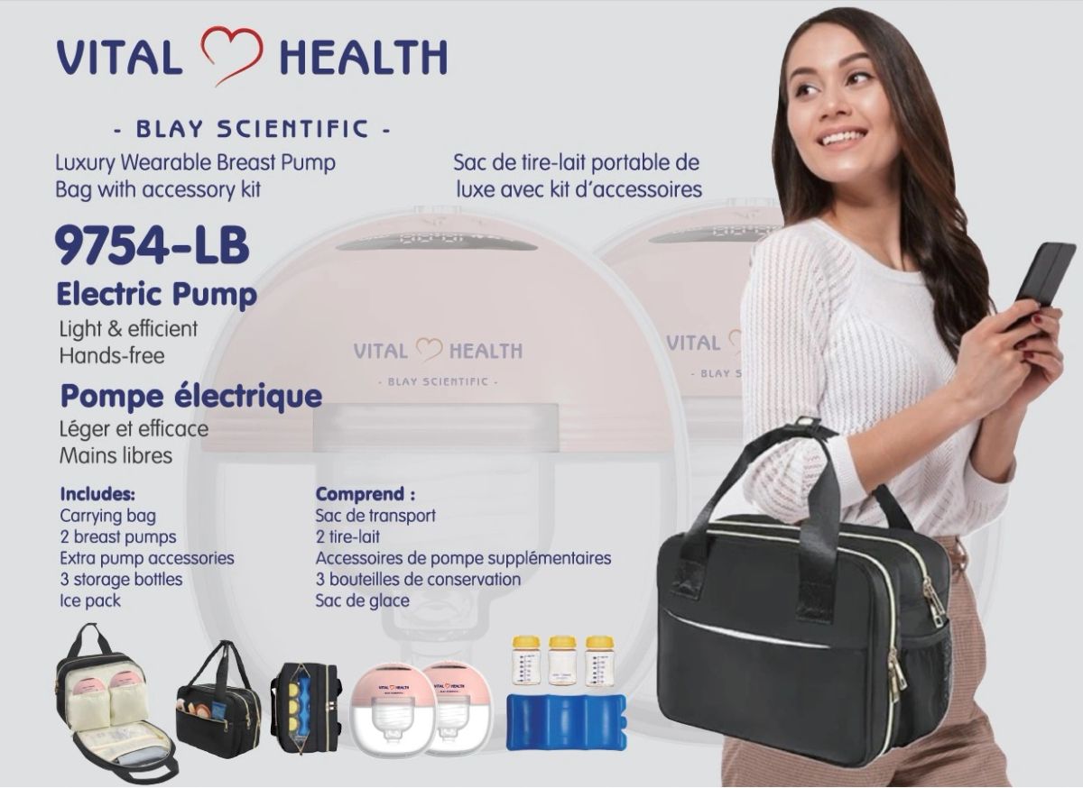 Vital Health Luxury Bag with Breast Pumps