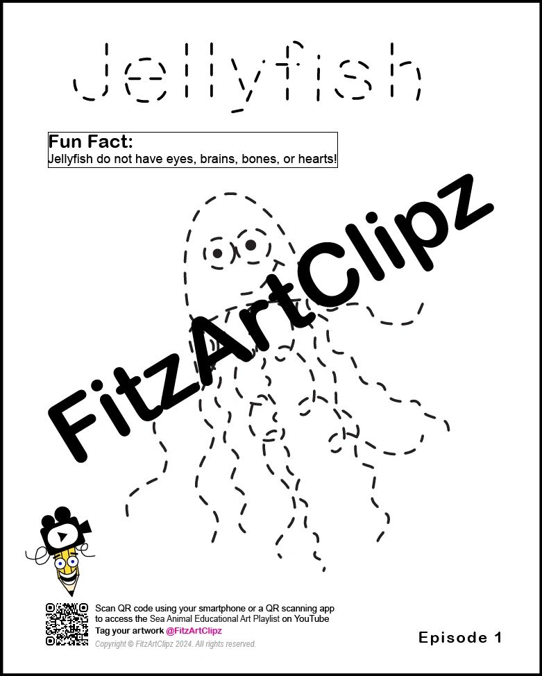 Follow Along Art Lesson Episode 1 - Jellyfish