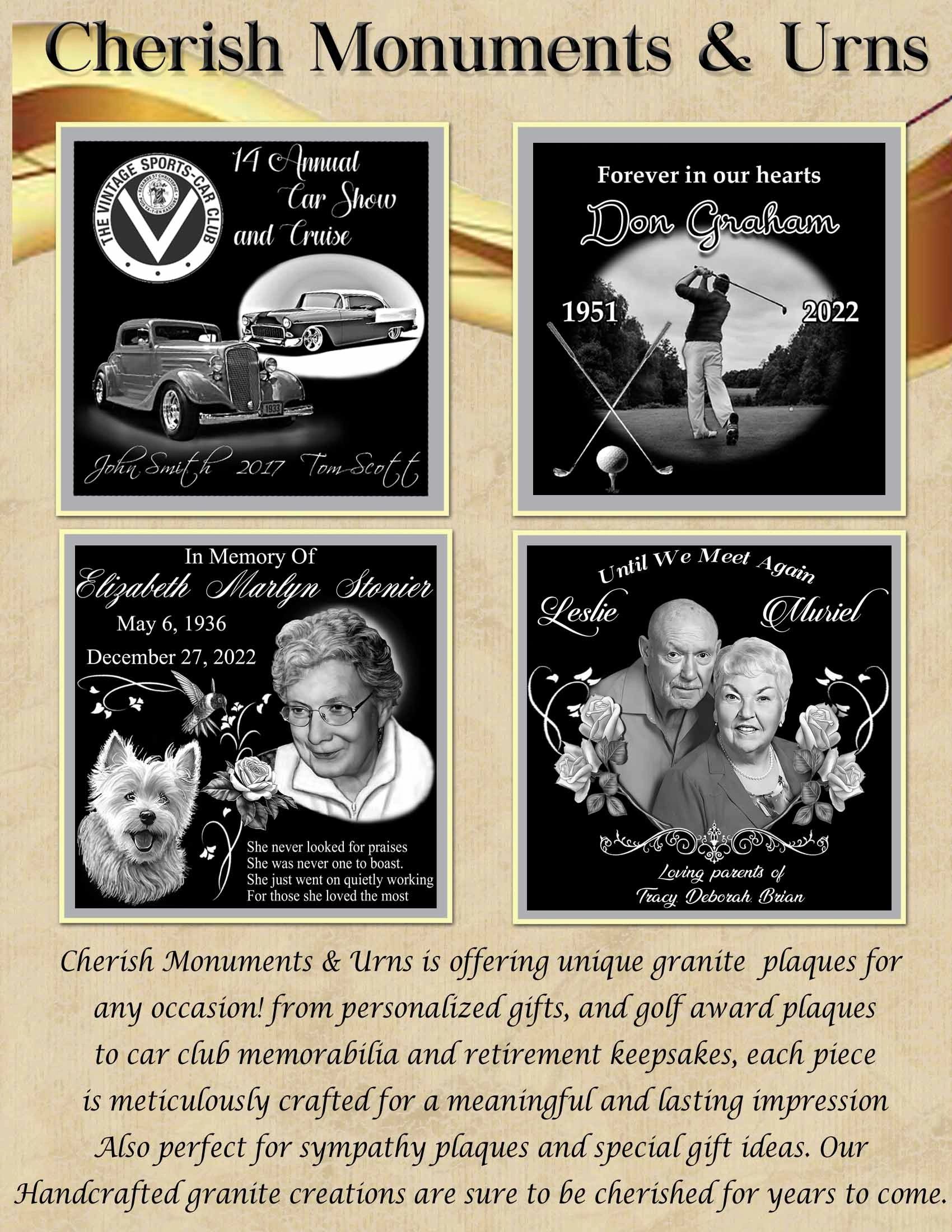 Plaques | Cherish Monuments & Urns