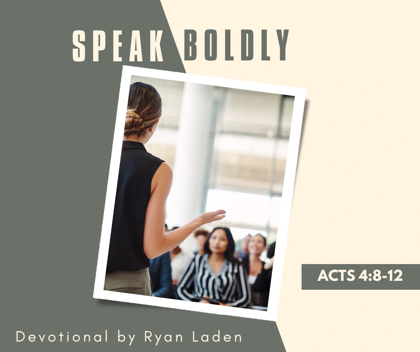 Speak Boldly