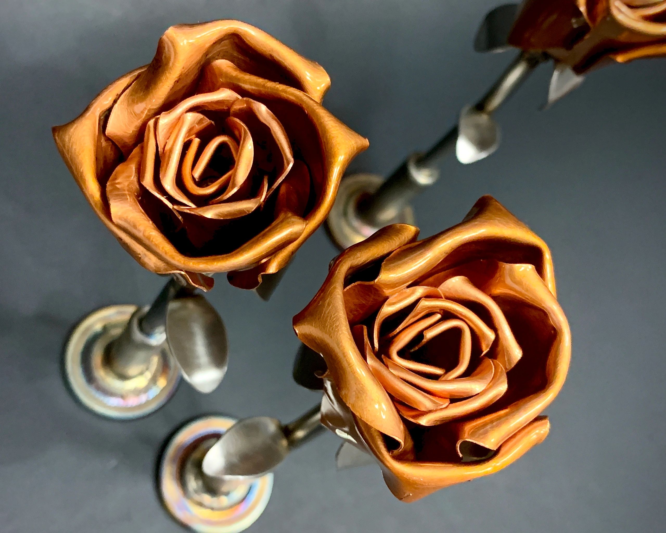 Welded Metal Roses