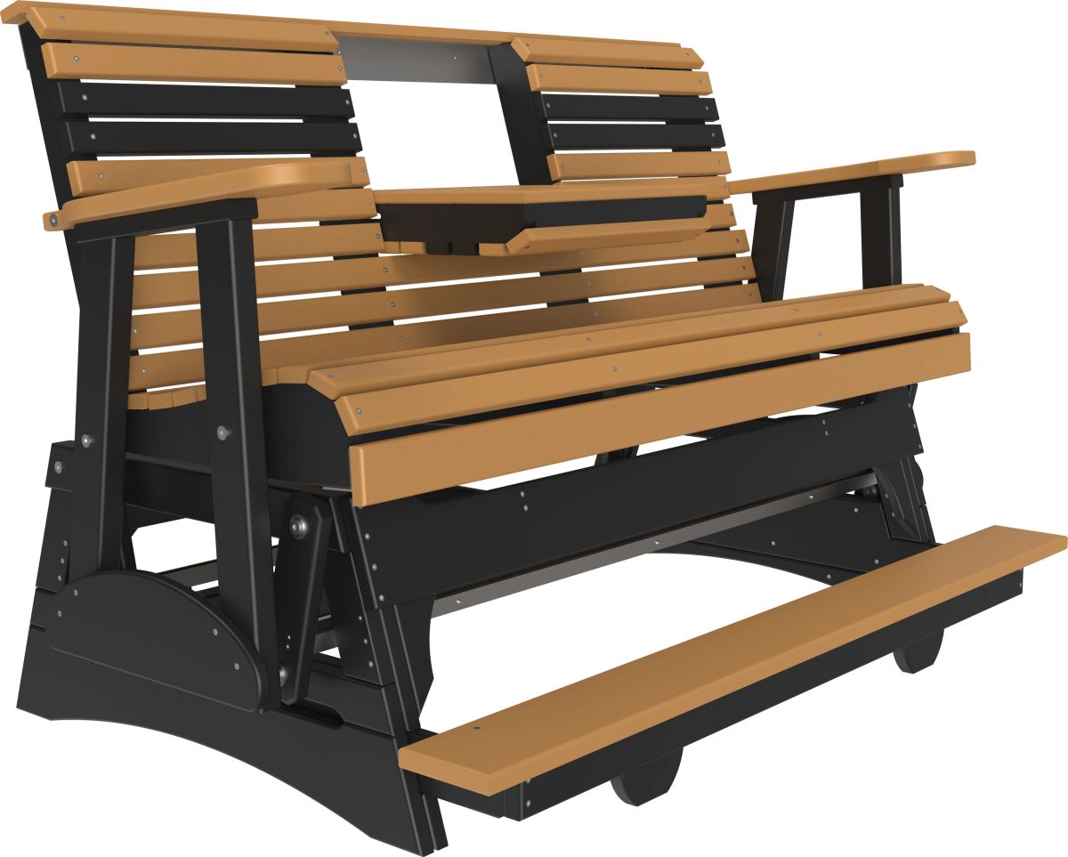 5' Plain Balcony Glider - Earthtone