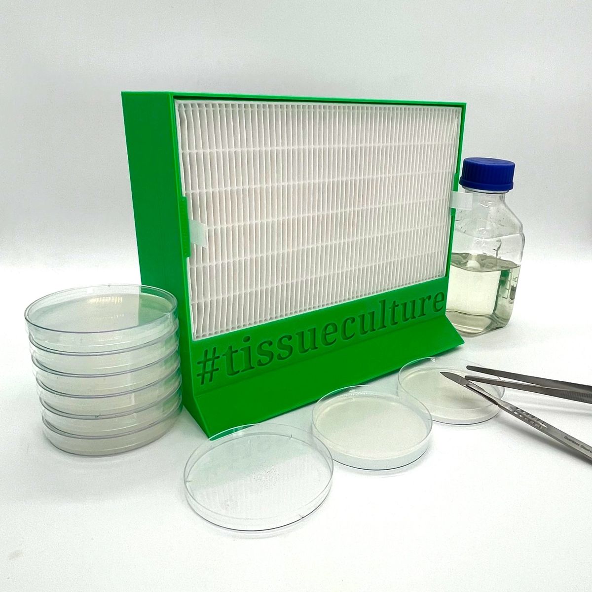Tissue Culture Laminar Flow Hood 11"x 9" Dual Fans, HEPA filter for ...