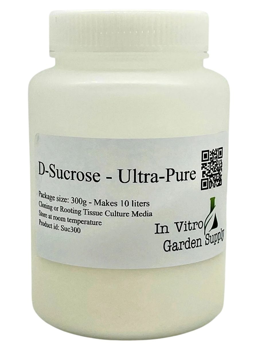D-Sucrose - Ultra Pure Plant Tissue Grade - 300 grams