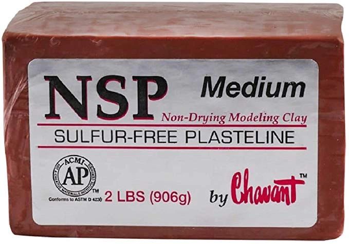 CLAY - Chavant NSP Plasteline - 2 LB Blocks