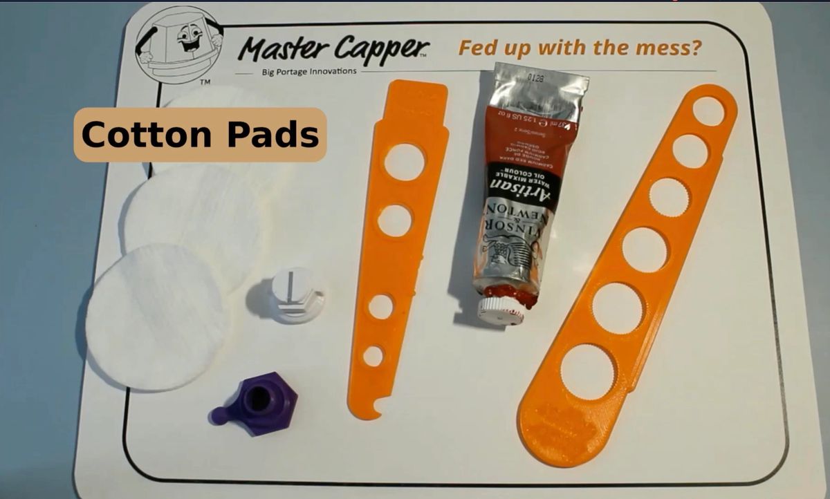 Master Capper Tool Set - clean Paint Tube Caps