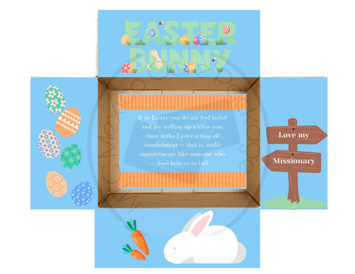 Easter Bunny, Gift box.