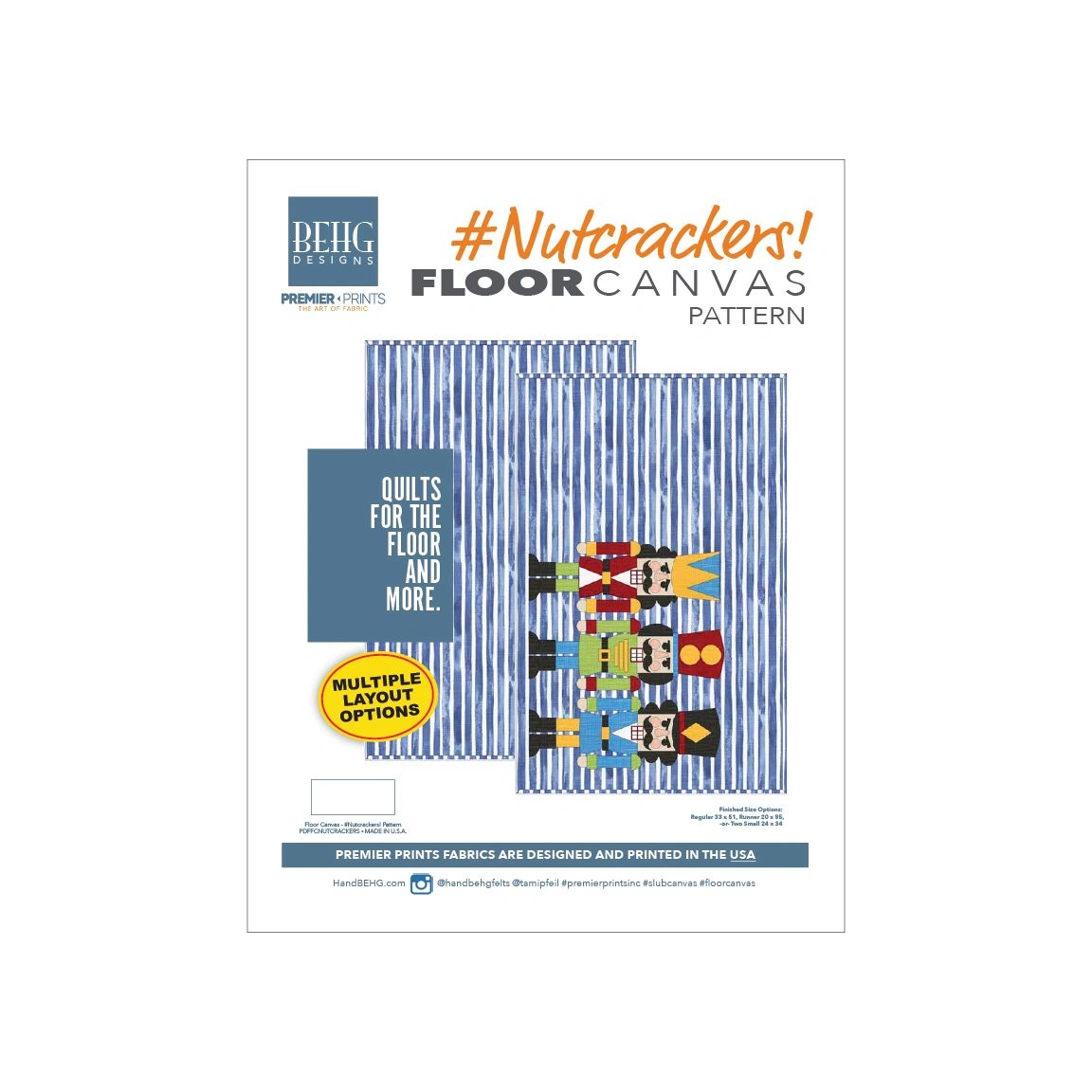 Floor Canvas-Nutcrackers Fabric Bundle & Pattern - BEHG DESIGNS for ...