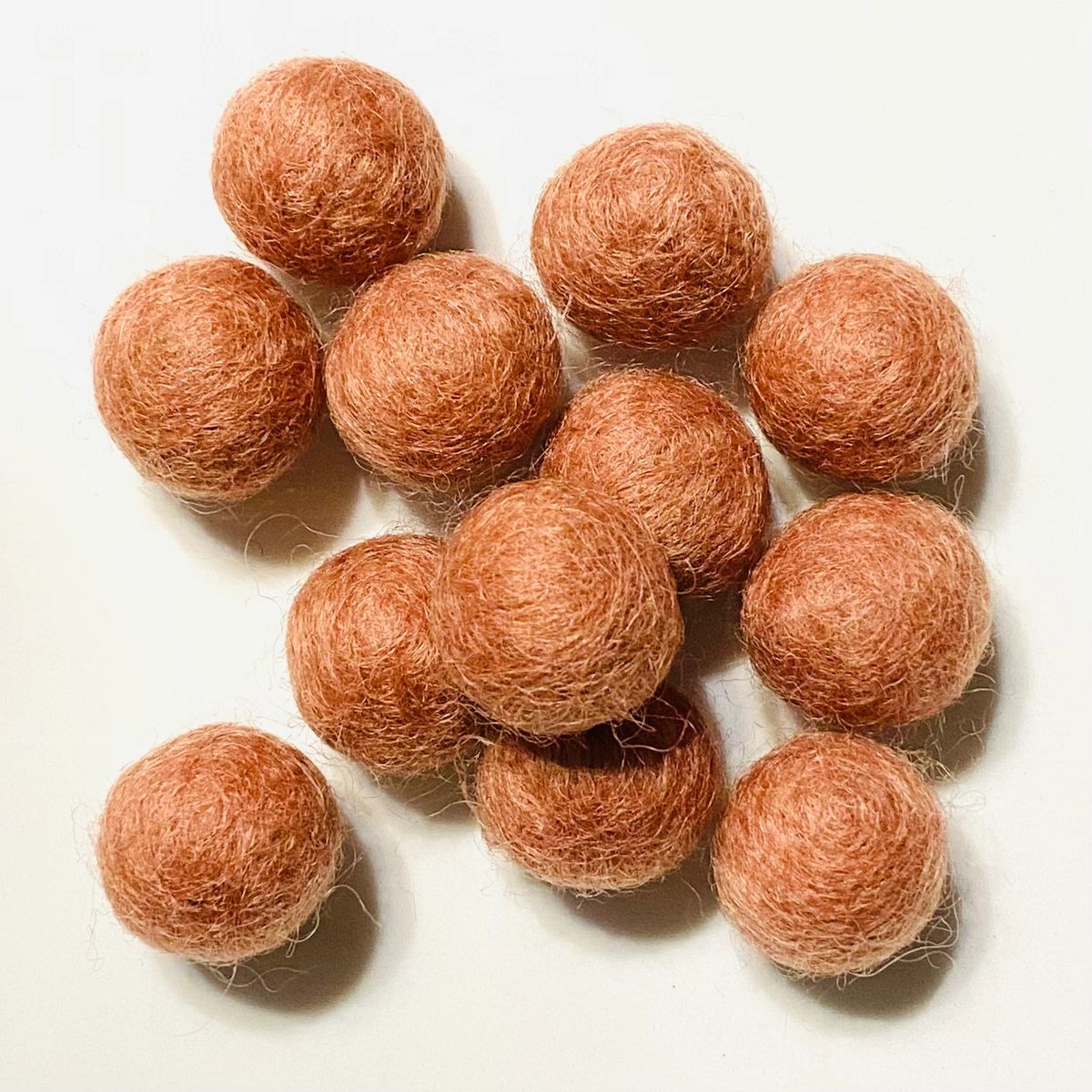 24PC Single Color Pack - BLUSHING Felt Balls