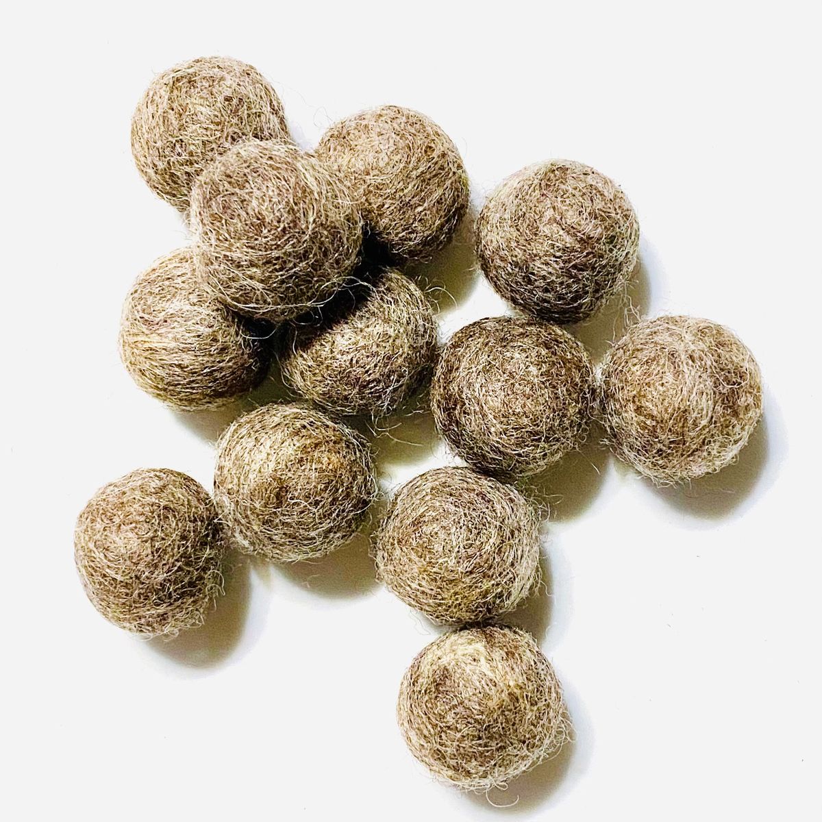 24PC Single Color Pack - DRIFTWOOD Felt Balls