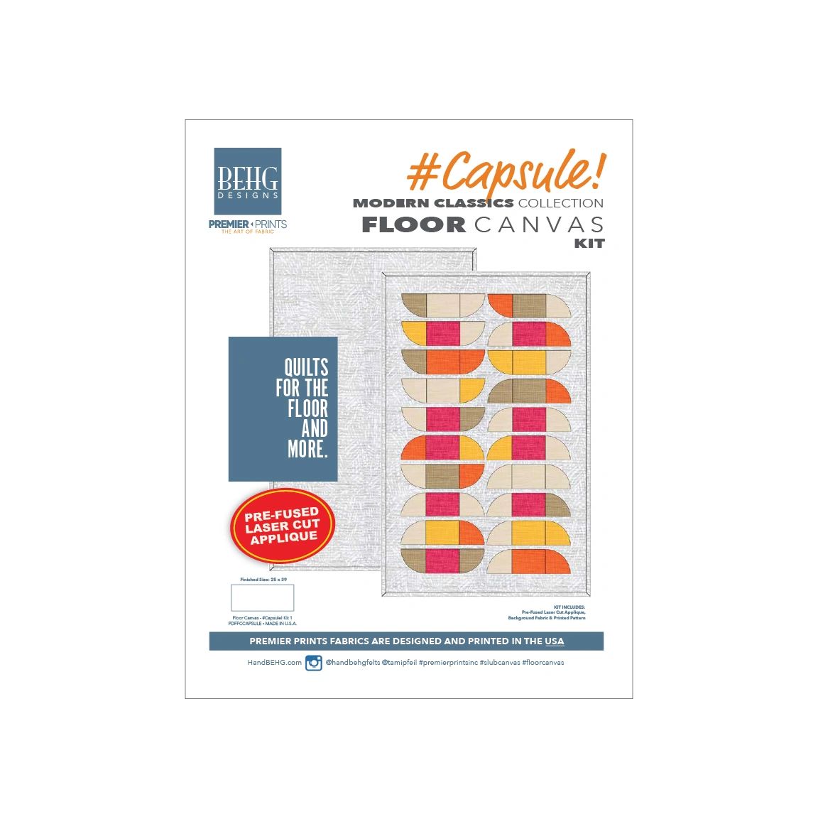 Floor Canvas-MCC Capsule 1 Fabric and Pattern Kit - BEHG DESIGNS for ...