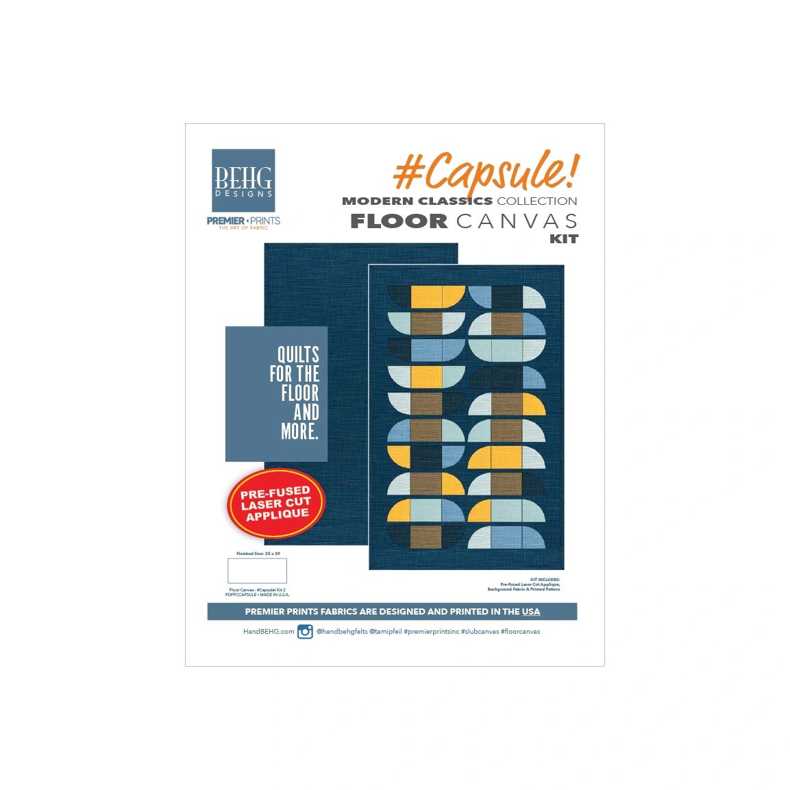 Floor Canvas-MCC Capsule 2 Fabric and Pattern Kit - BEHG DESIGNS for ...