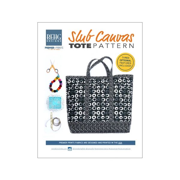 PDFT Slub Canvas Tote Pattern - BEHG DESIGNS for Premier Prints