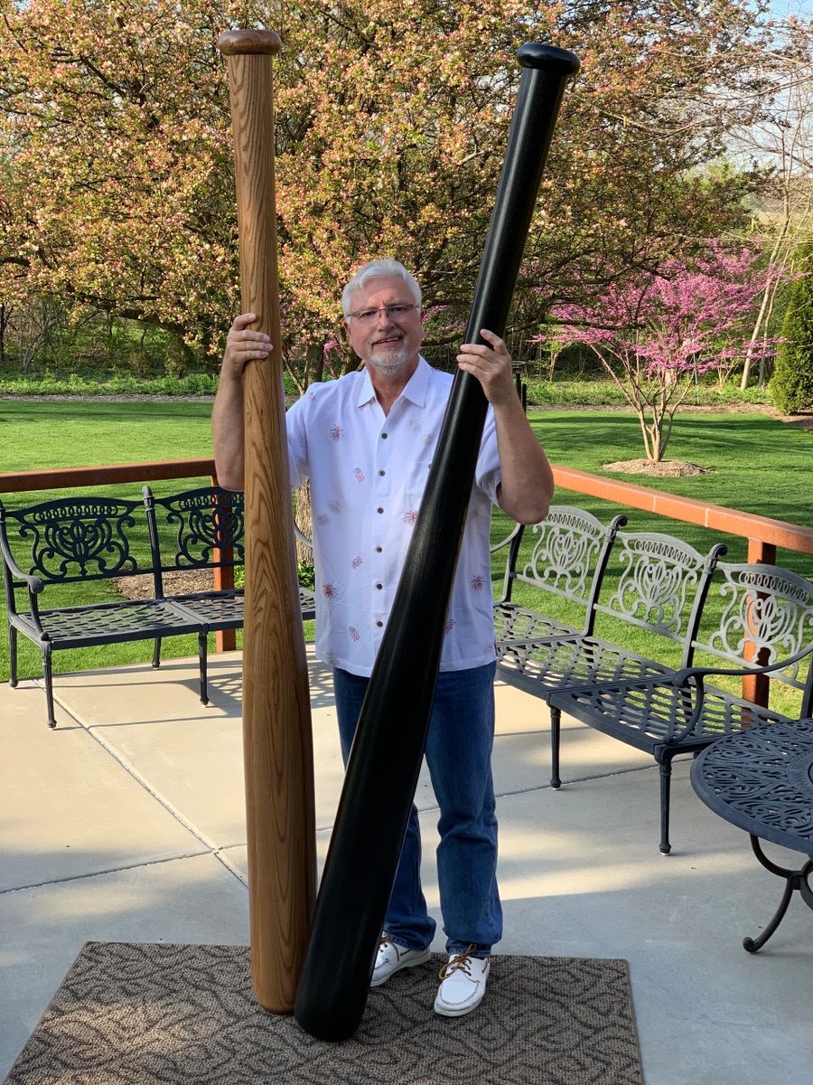 96" (8 Foot) Hand Turned Laminated Kiln Dried Ash Bat