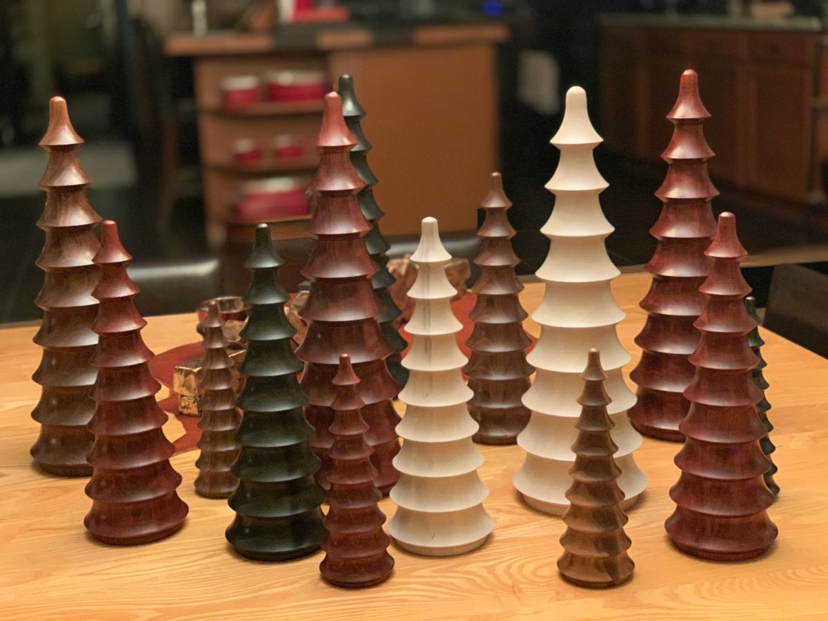 Hand Turned Wood Tree