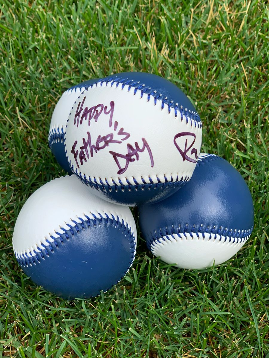 Blue & White Baseball