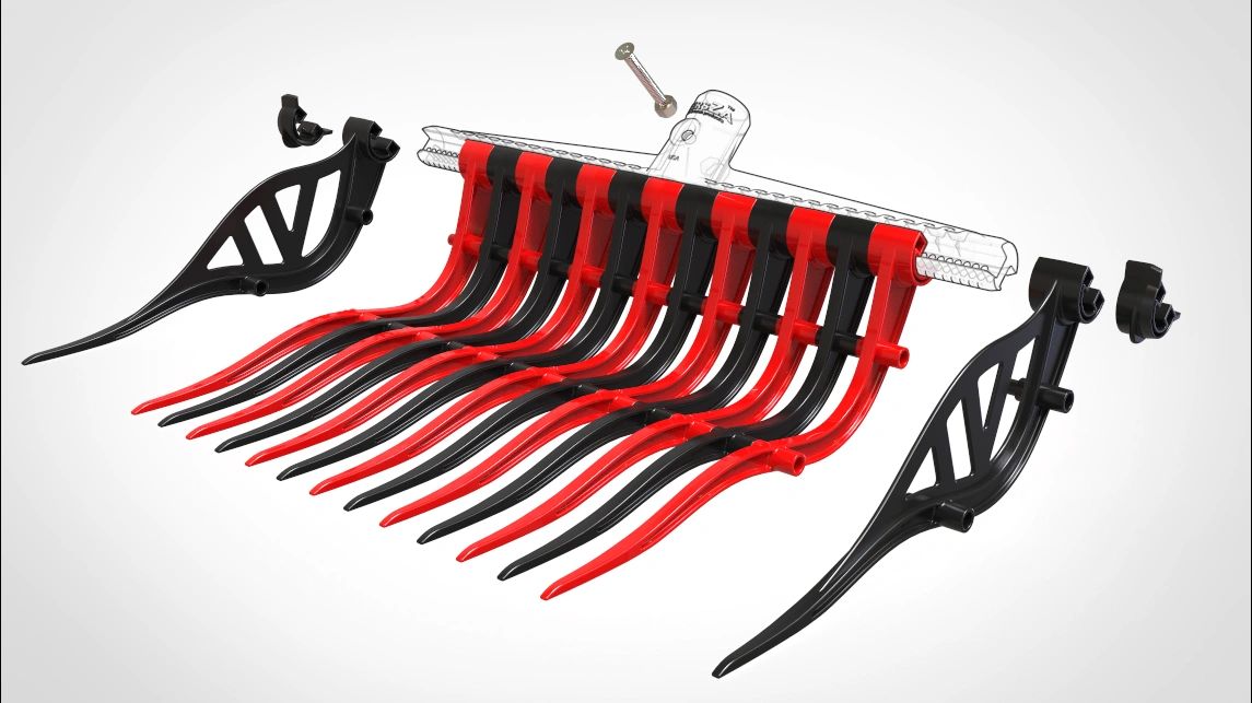 Wave Fork Rebuild Kit (Red Black) (*Rail NOT Included*)