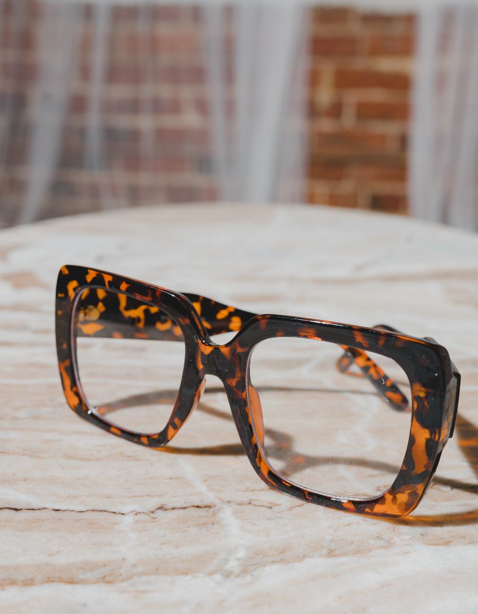 The Pep Talk Shades | Oversized Clear Glasses