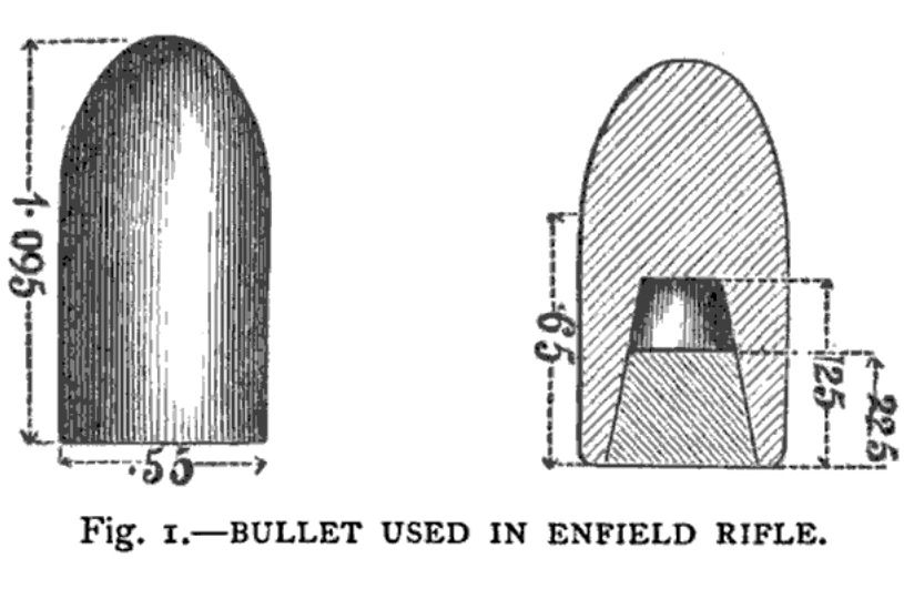Box of 36 Enfield Pritchetts, .550 (Boxer 1859 design)