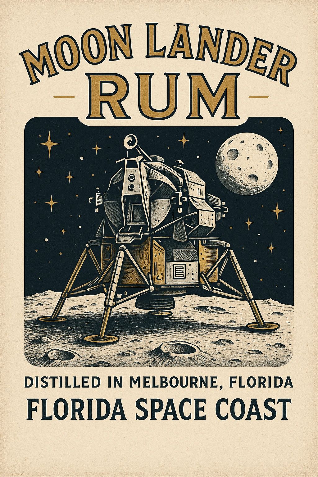 Moon lander rum