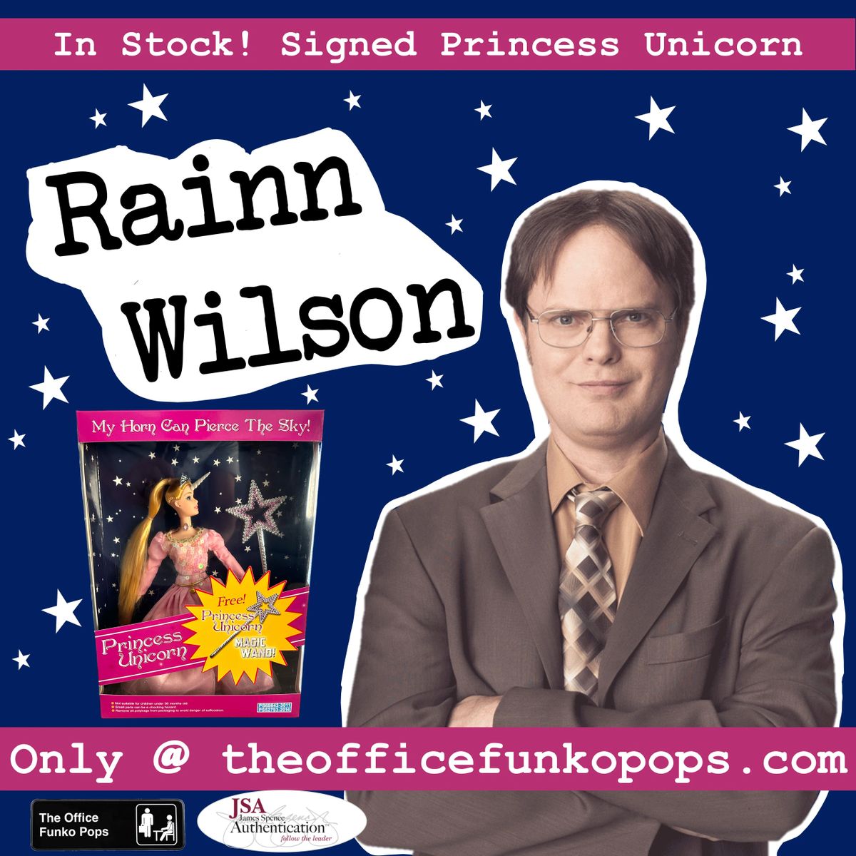 TOFP EXCLUSIVE: RAINN WILSON (DWIGHT SCHRUTE) AUTOGRAPHED PRINCESS ...