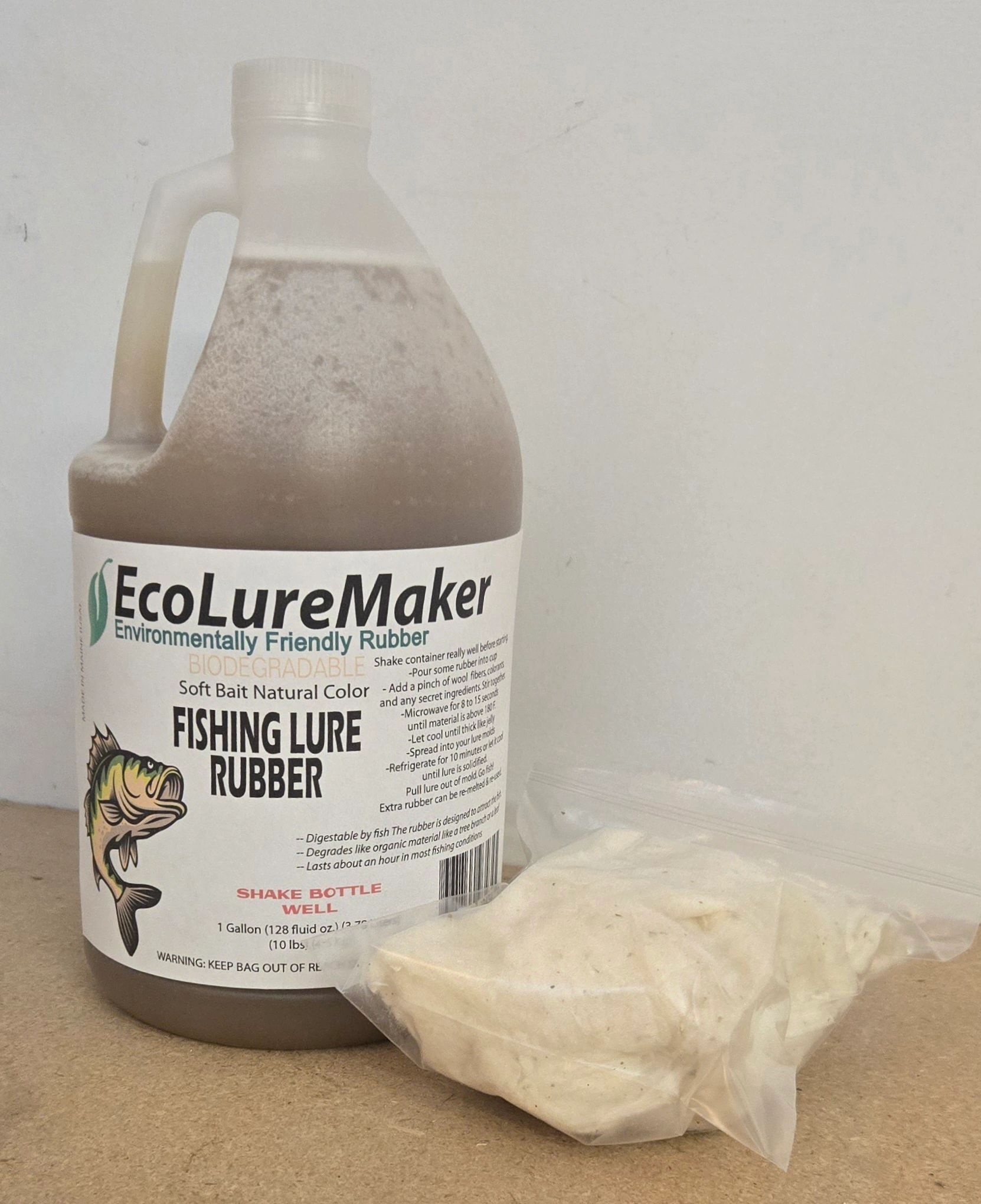 Now Available New EcoLureMaker Biodedgrable Soft Bait Fish Rubber