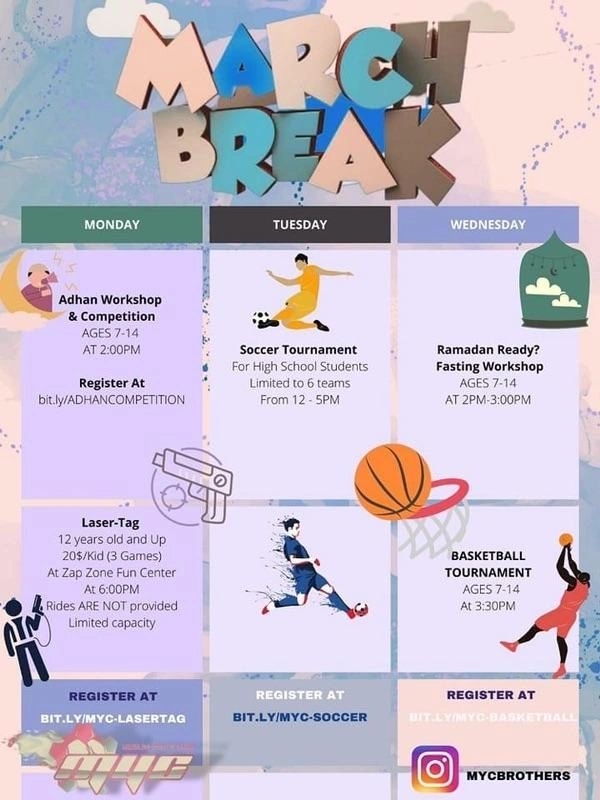 March Break Events for Brothers Youth