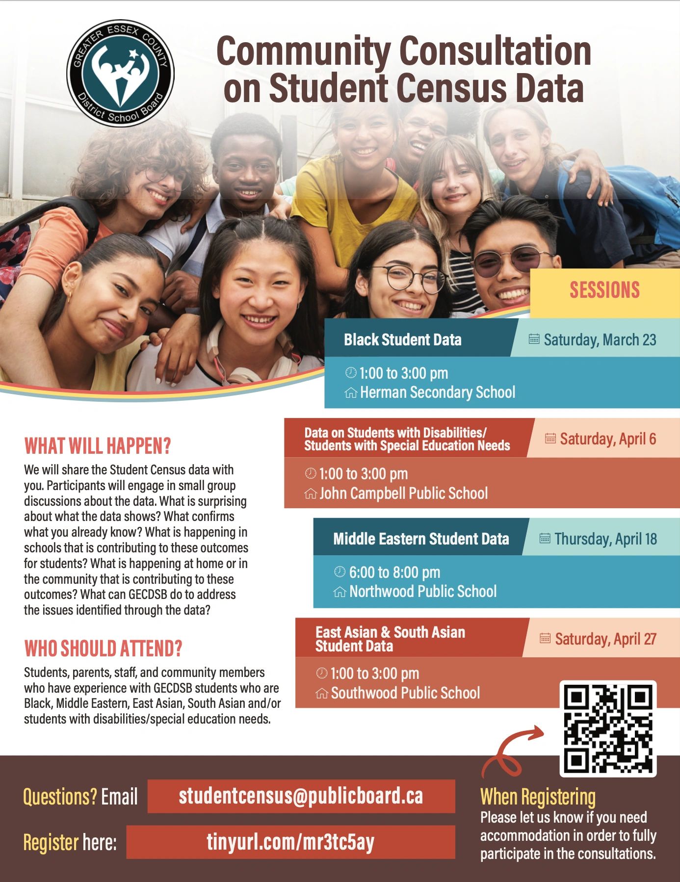 Community Consultation on Student Census Data