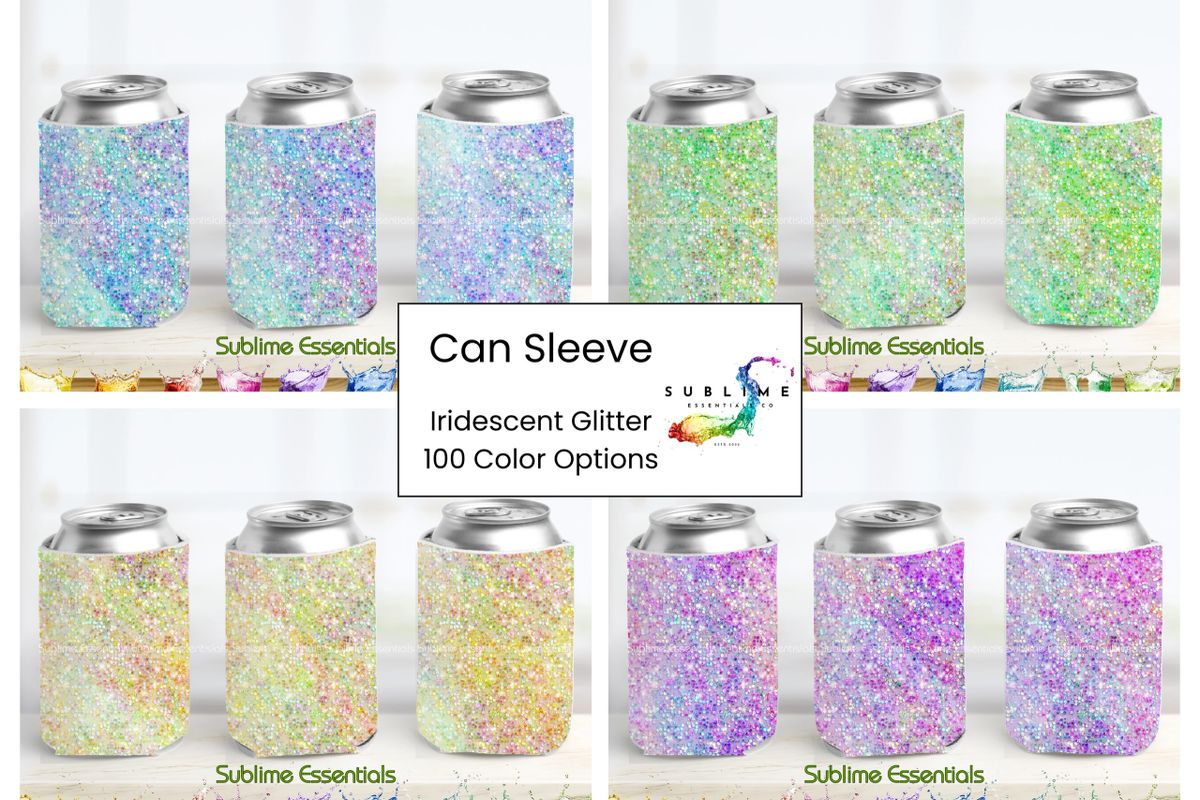 Iridescent Glitter - Can Sleeve - Available in 16 Colors - Buy More ...